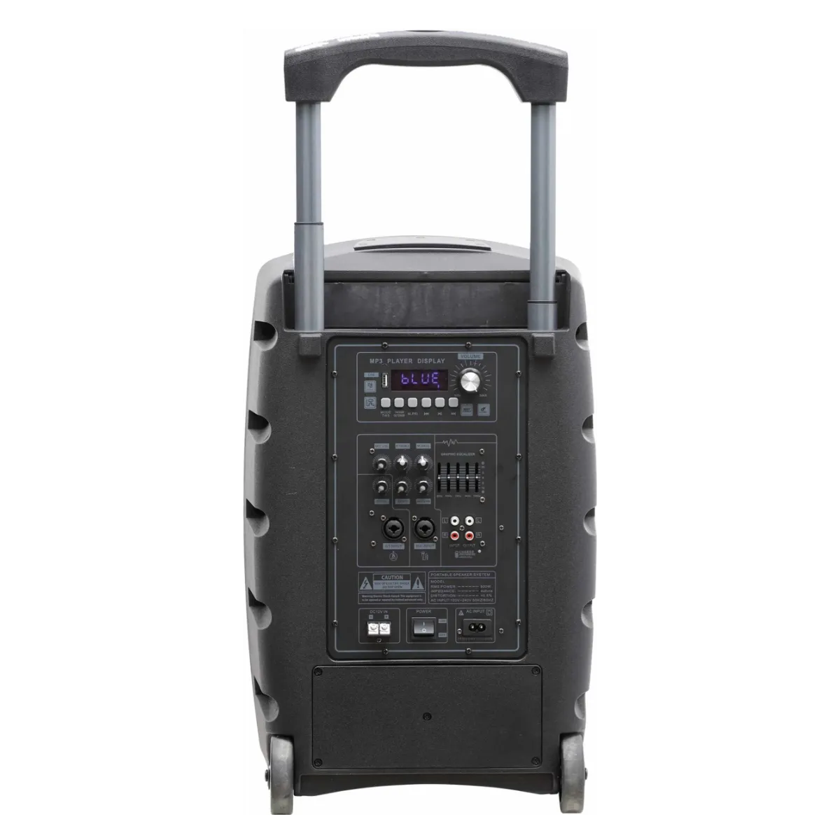 Coluna Portátil 12″ 240W USB/MP3/BT + 2 Microfone UHF – MISTER PUZZLE